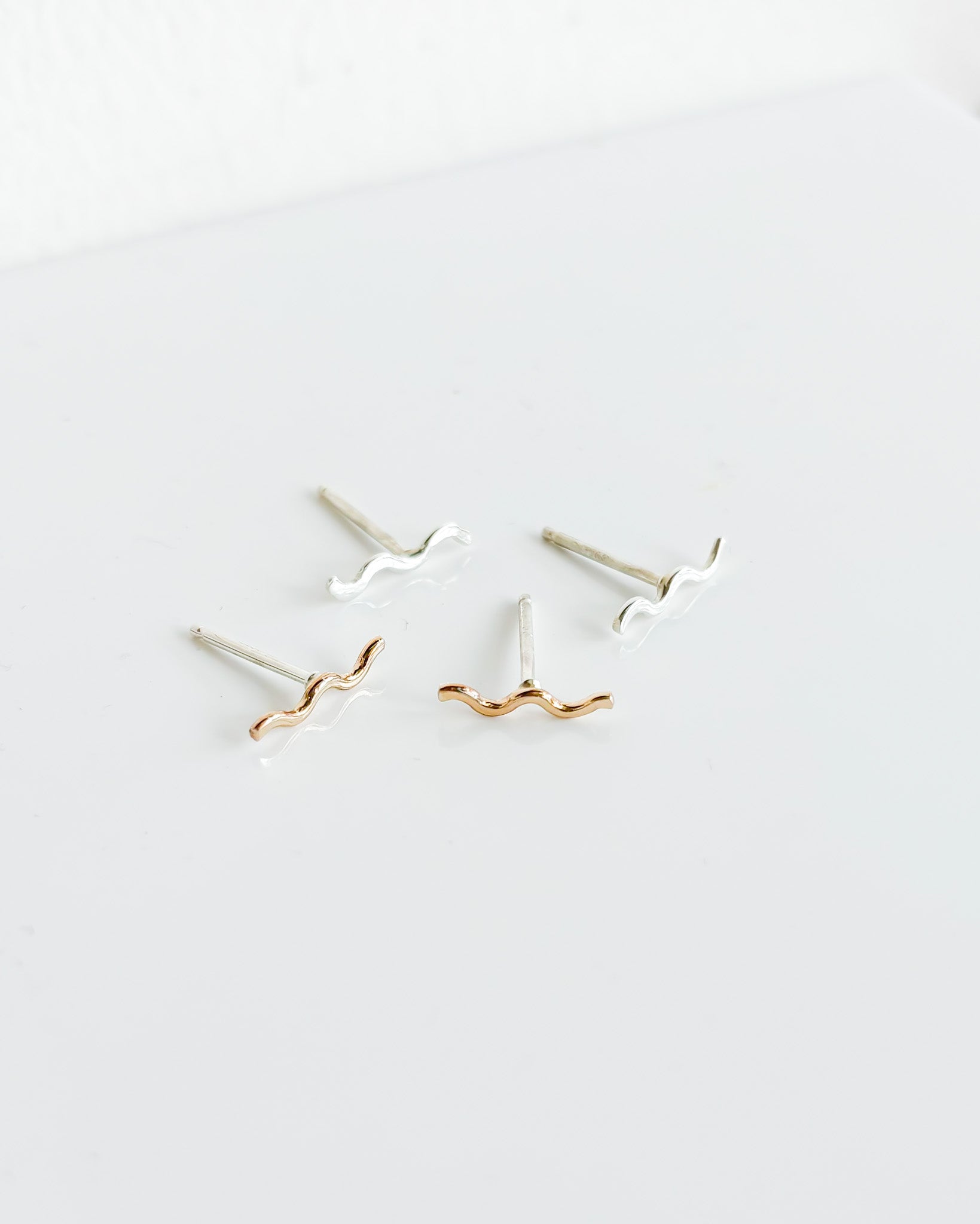 IRIS TINY WAVE STUDS – SUN & SELENE
